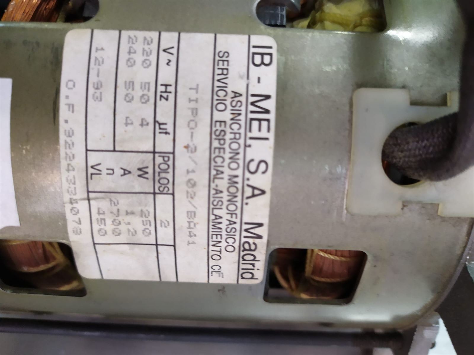 MOTOR BOMBA LAVADO LAVAVAJILLAS BALAY A 361285 MOTOR BOMBA LAVADO LAVAVAJILLAS BALAY A 361285
